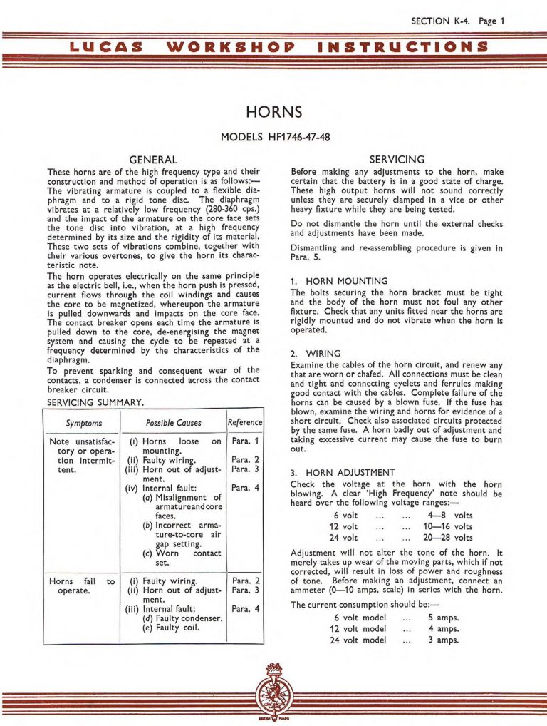 Lucas HF Horn Restoration – Owen Automotive Canada
